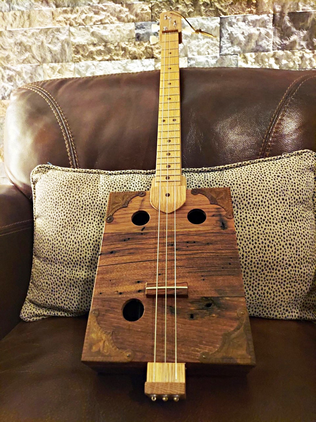 Rustic Acoustic Cigar Box Guitar - Etsy
