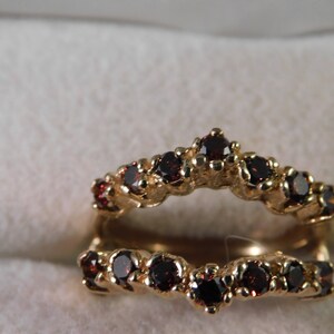 0.98 Ct. Red Diamond Jacket for a Wedding Ring 14k Solid - Etsy