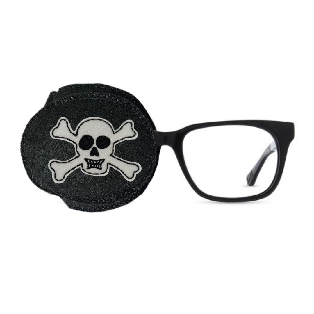 Skull Bones Felt Eye Patch for Glasses, Amblyopia Lazy Eye Treatment - Etsy