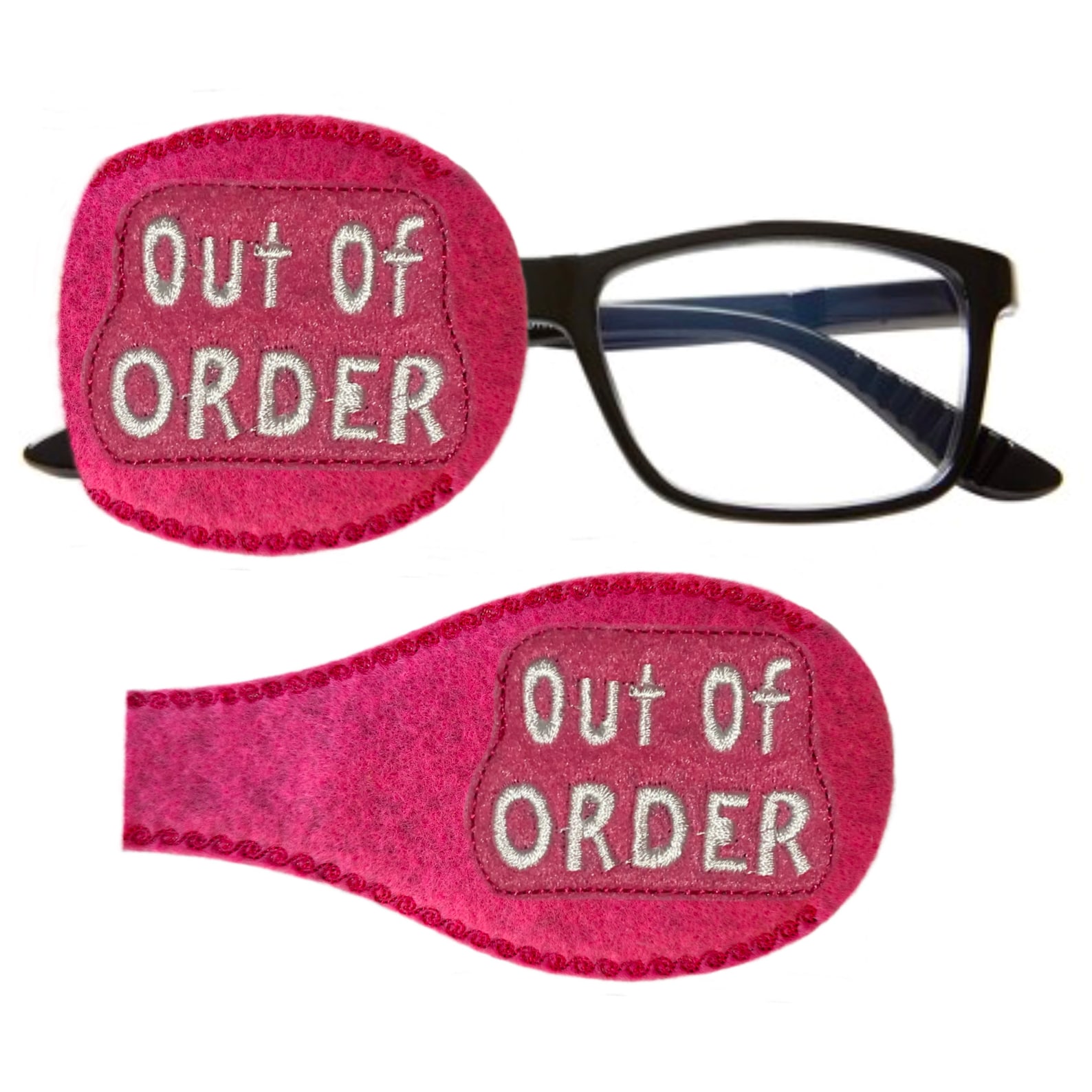 Out of Order Eye Patch for Glasses, Amblyopia Treatment, Post Op ...