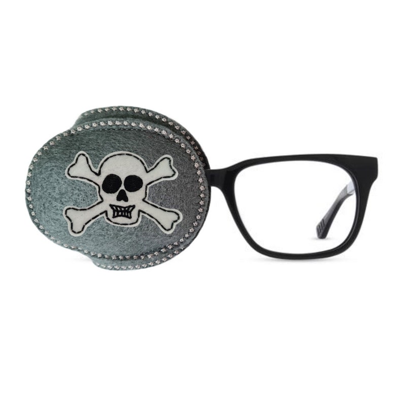 Skull Bones Felt Eye Patch for Glasses, Amblyopia Lazy Eye Treatment - Etsy
