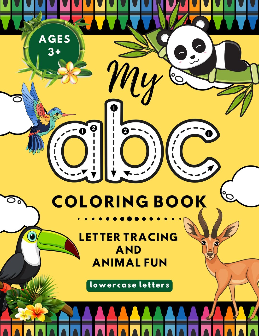 My Abc Coloring Book - Lowercase Letters - Etsy