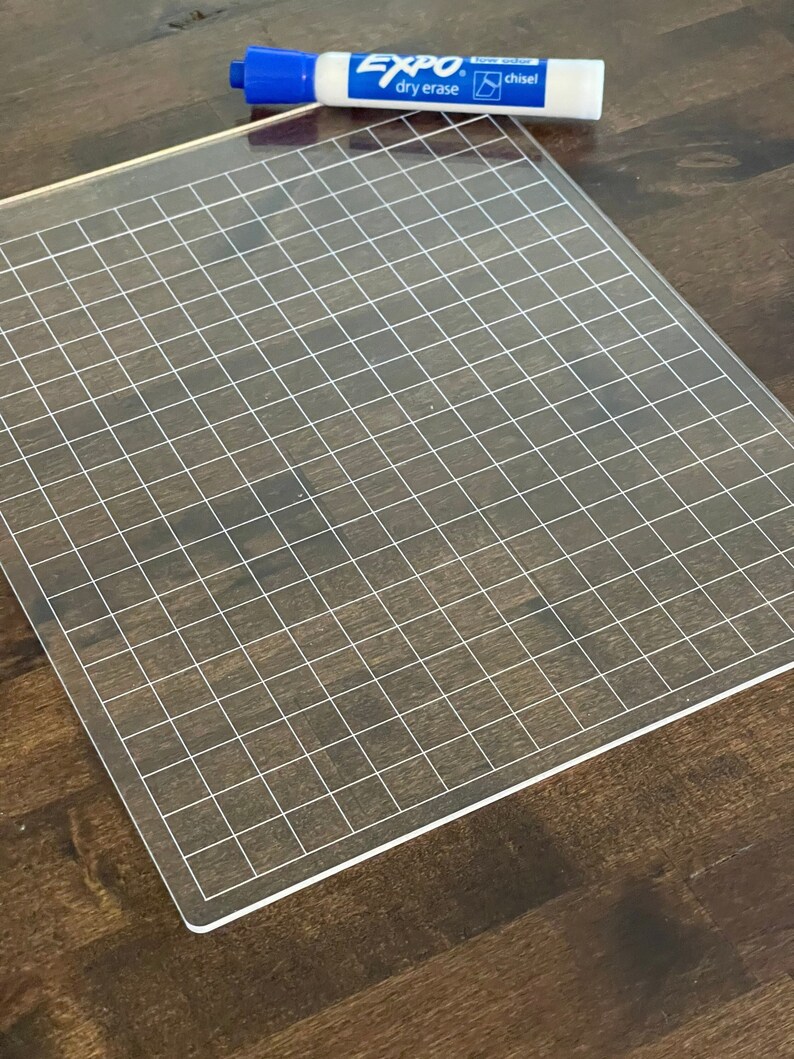 Graph Paper Dry Erase Board for School Age Students - 1/2 .5 Inch Boxes ...