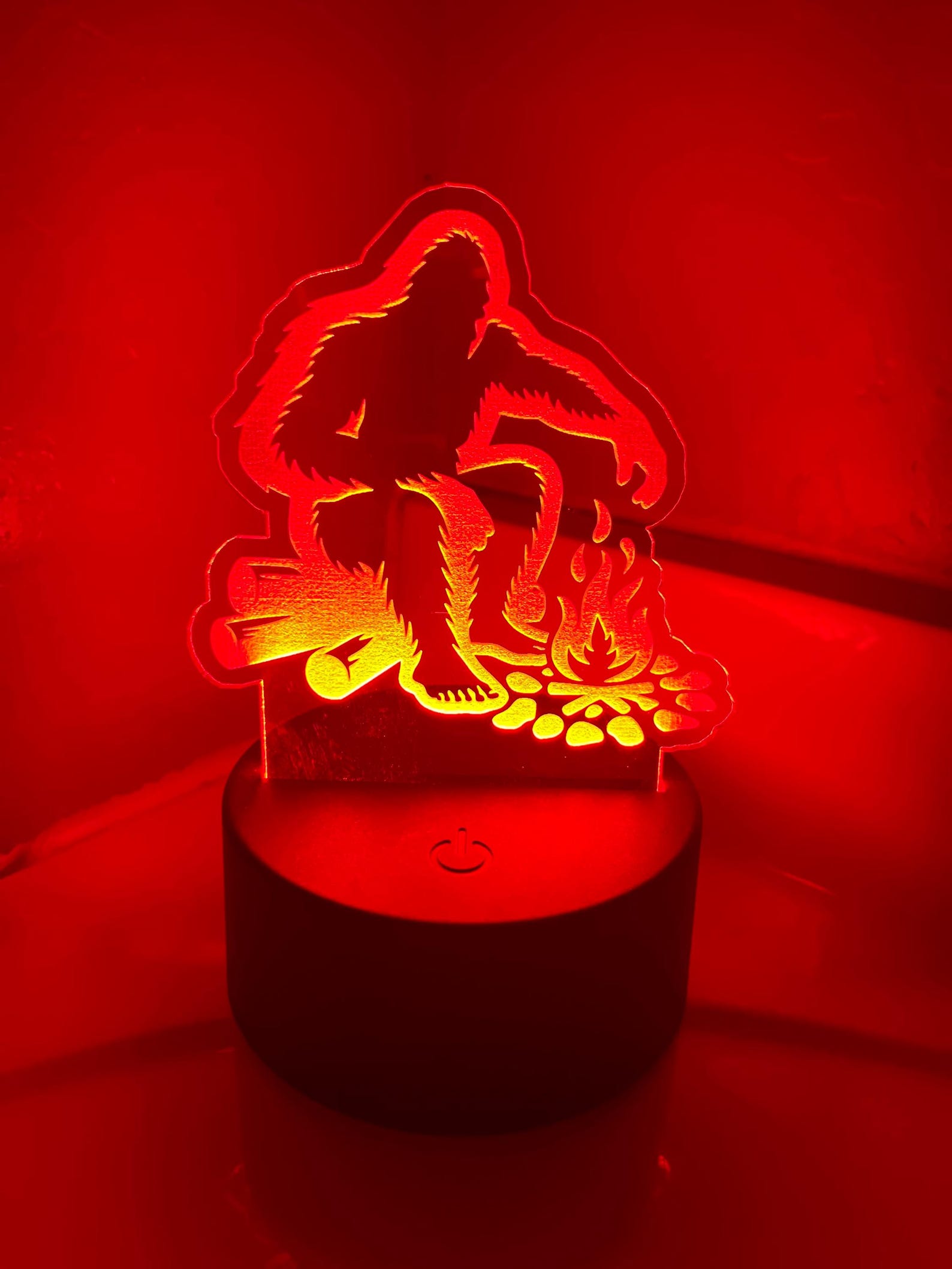 Bigfoot Sasquatch Adventure LED Night Light - Boys Room Decor - Color ...