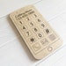 Wooden Toy iPhone for Kids Pretend Play Learn Phone Number - Etsy