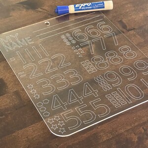 Learning Numbers 1 to 10 Acrylic Board - Counting Objects - Kids ...