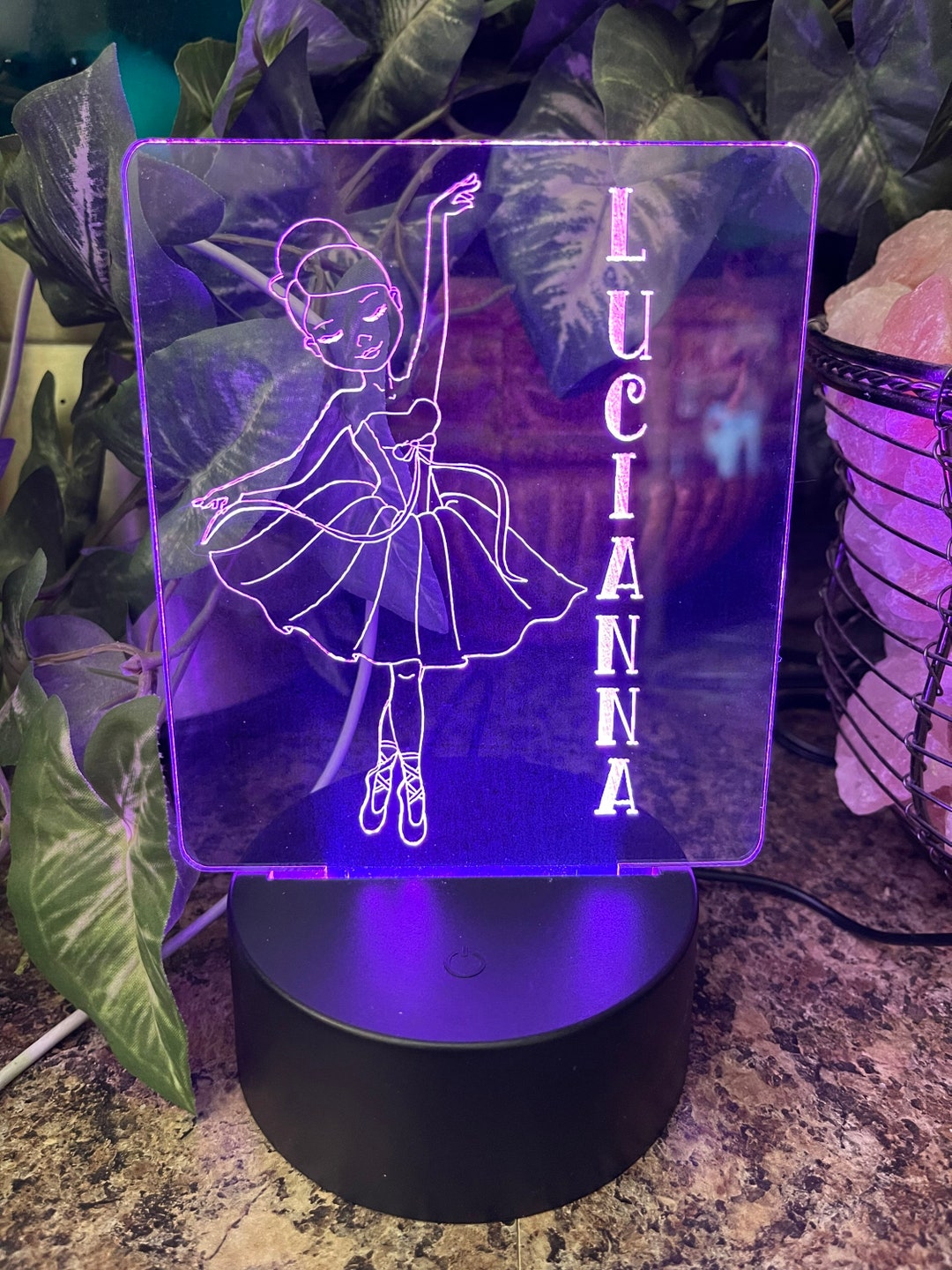 Color Changing LED Ballerina Night Light Lamp for Kids and Adults ...