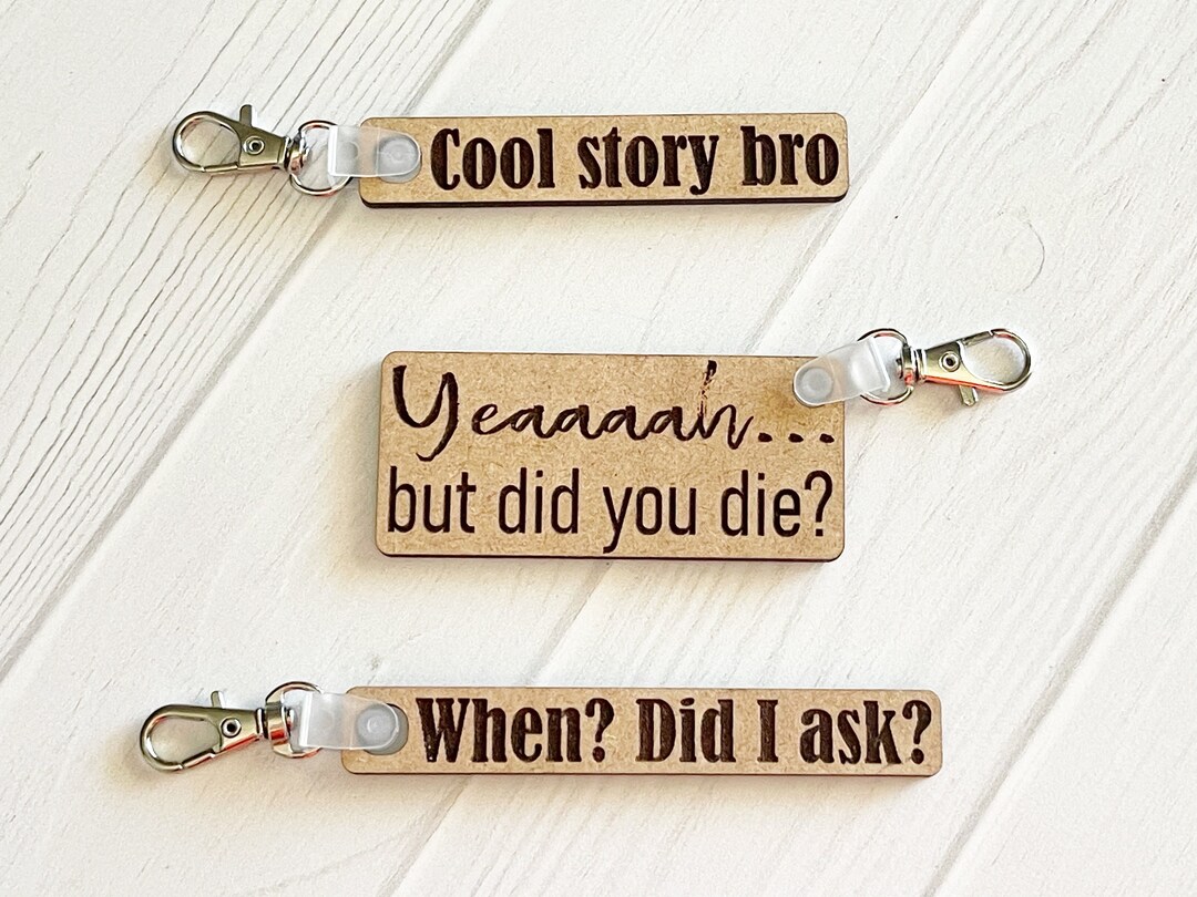 Men’s Wood Engraved Keychains - Fathers Day - Dad Daddy - Bro - MDF ...