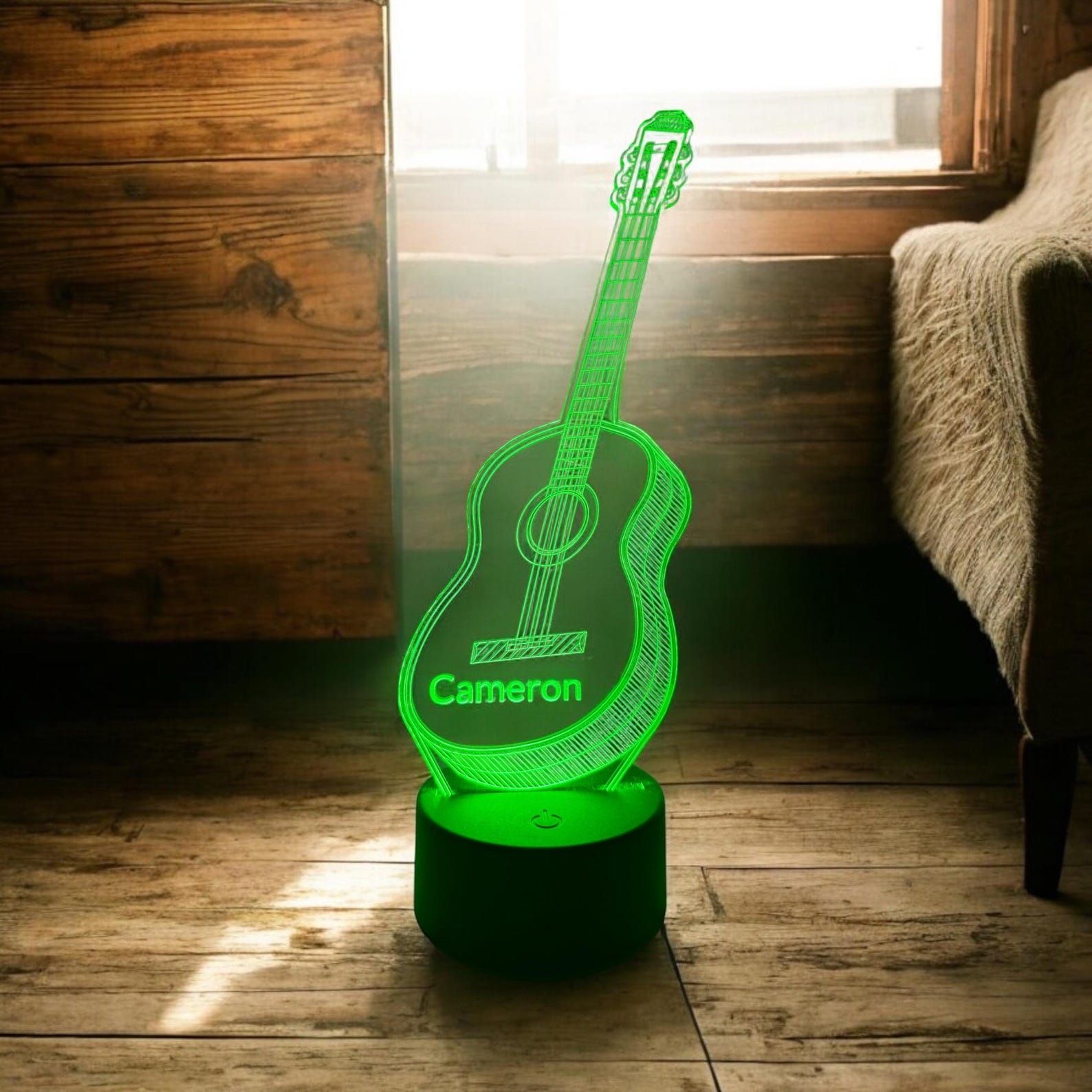 Music Guitar Personalized LED Light Nightlight for Kids or Adults ...