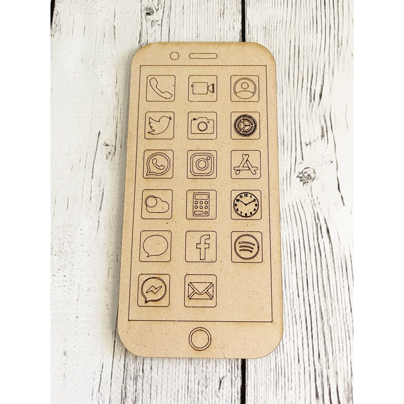 Wooden Toy iPhone for Kids - Pretend Play - Smart Phone Educational ...