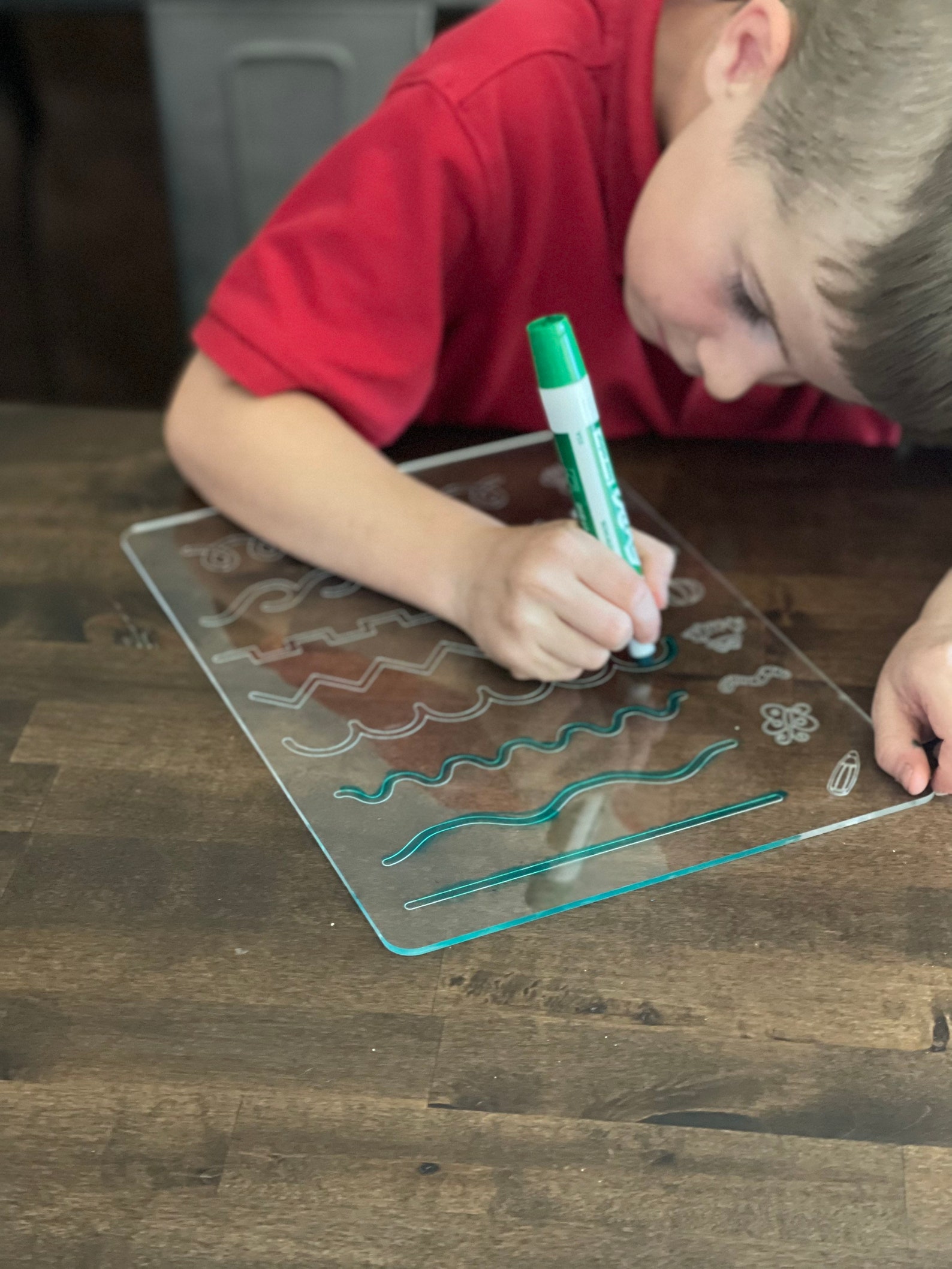 Pattern Line Exercise Tracing Toy - Dry Erase Board for Preschool ...
