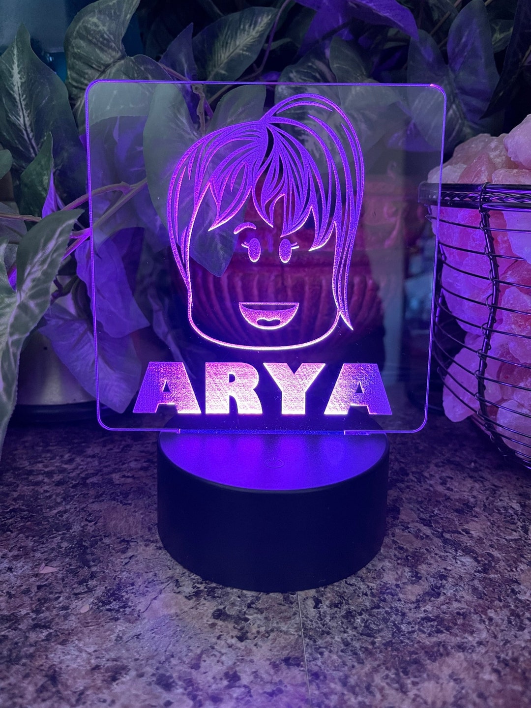 Avatar Gaming Girl LED Night Light Desk Lamp Character Gamer Lite PC ...