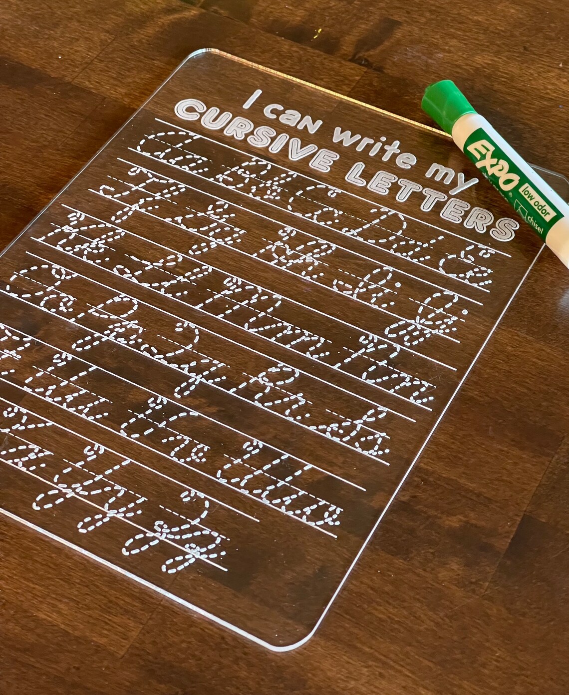Cursive Letter Board - Learning to Write - School Age Lettering Drawing ...