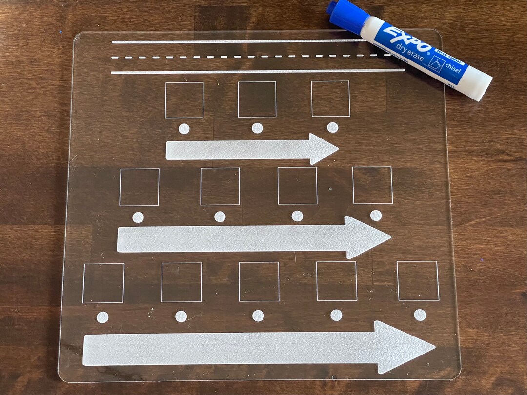 CVC Board for Kids Dry Erase Clear Acrylic - Words Toy Spelling Board ...