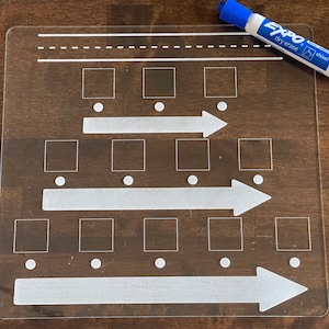 CVC Board for Kids Homeschool Learning Words 3 4 5 Letters - Etsy