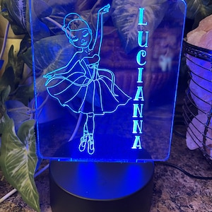 Color Changing LED Ballerina Night Light Lamp for Kids and Adults ...