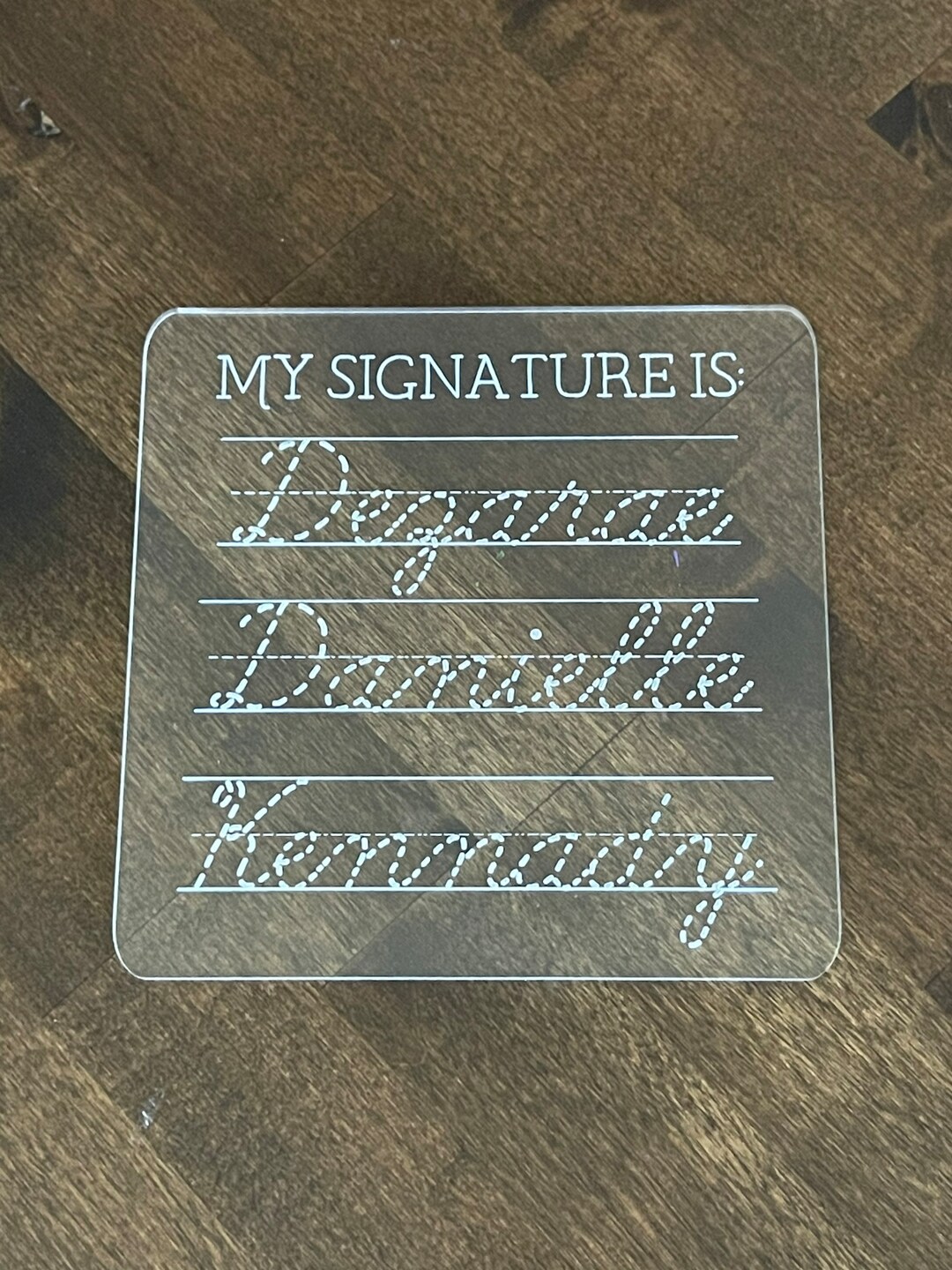 My Signature Full Name Board Practice Tracing Personalized First ...