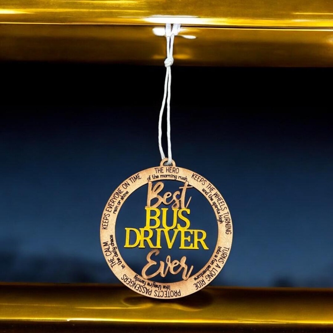 Best Bus Driver Appreciation Wood Ornament - Christmas Memory Teacher ...