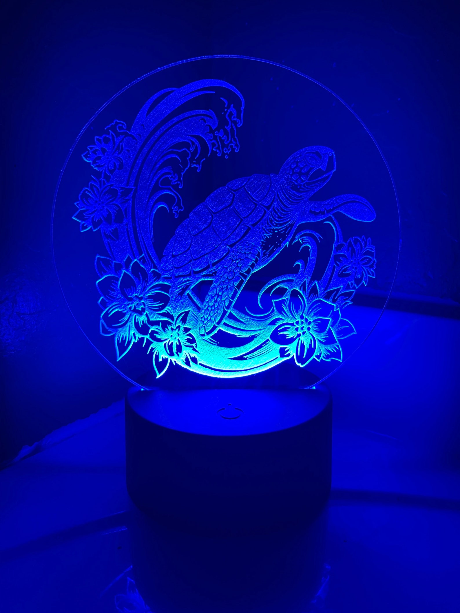 Turtle Ocean LED Nightlight - Swimming Animal Sea Life Desk Lamp Nite ...
