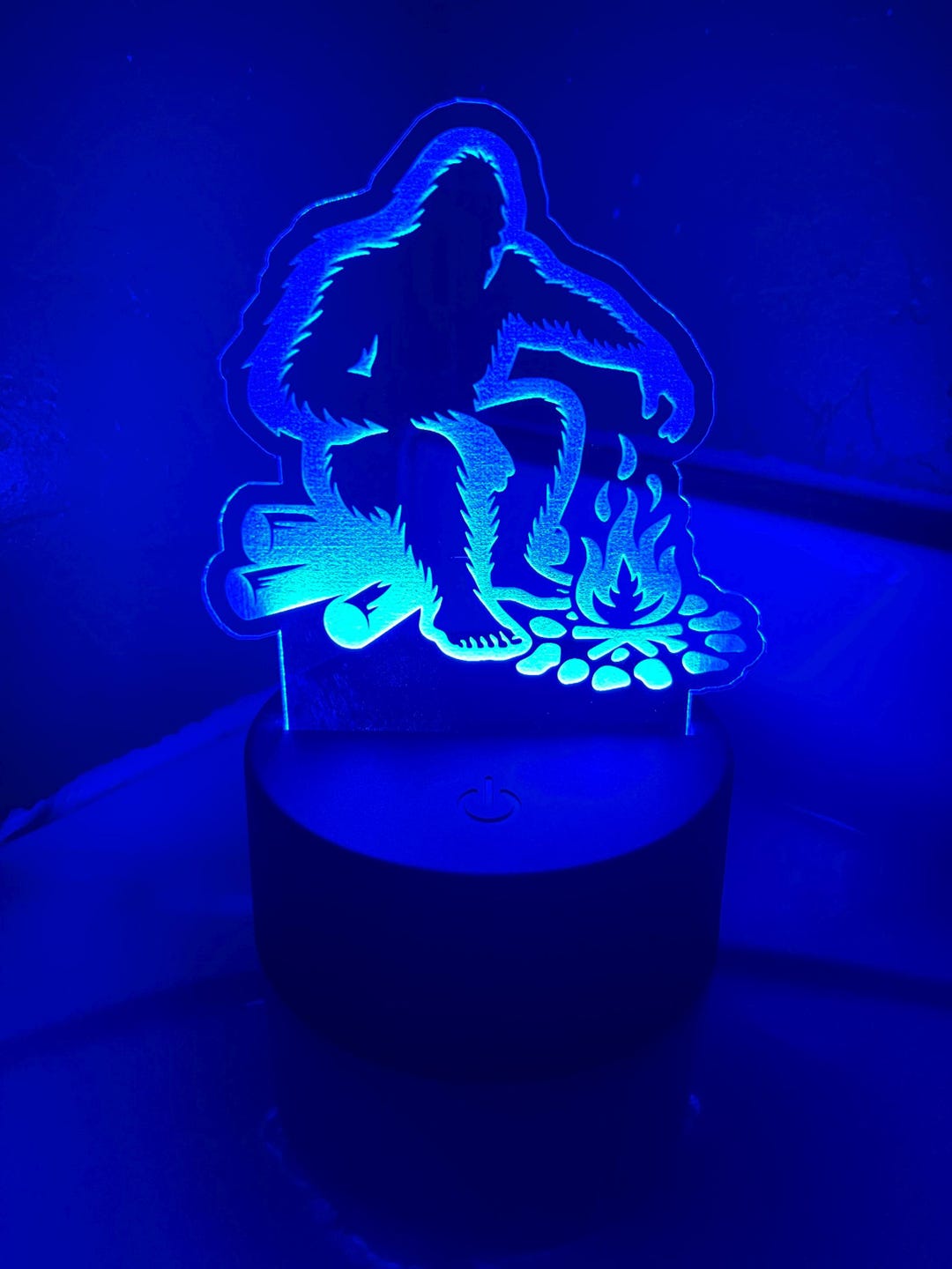 Bigfoot Sasquatch Adventure LED Night Light - Boys Room Decor - Color ...