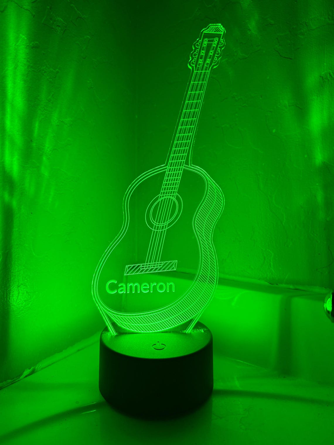 Music Guitar Personalized LED Light Nightlight for Kids or Adults ...