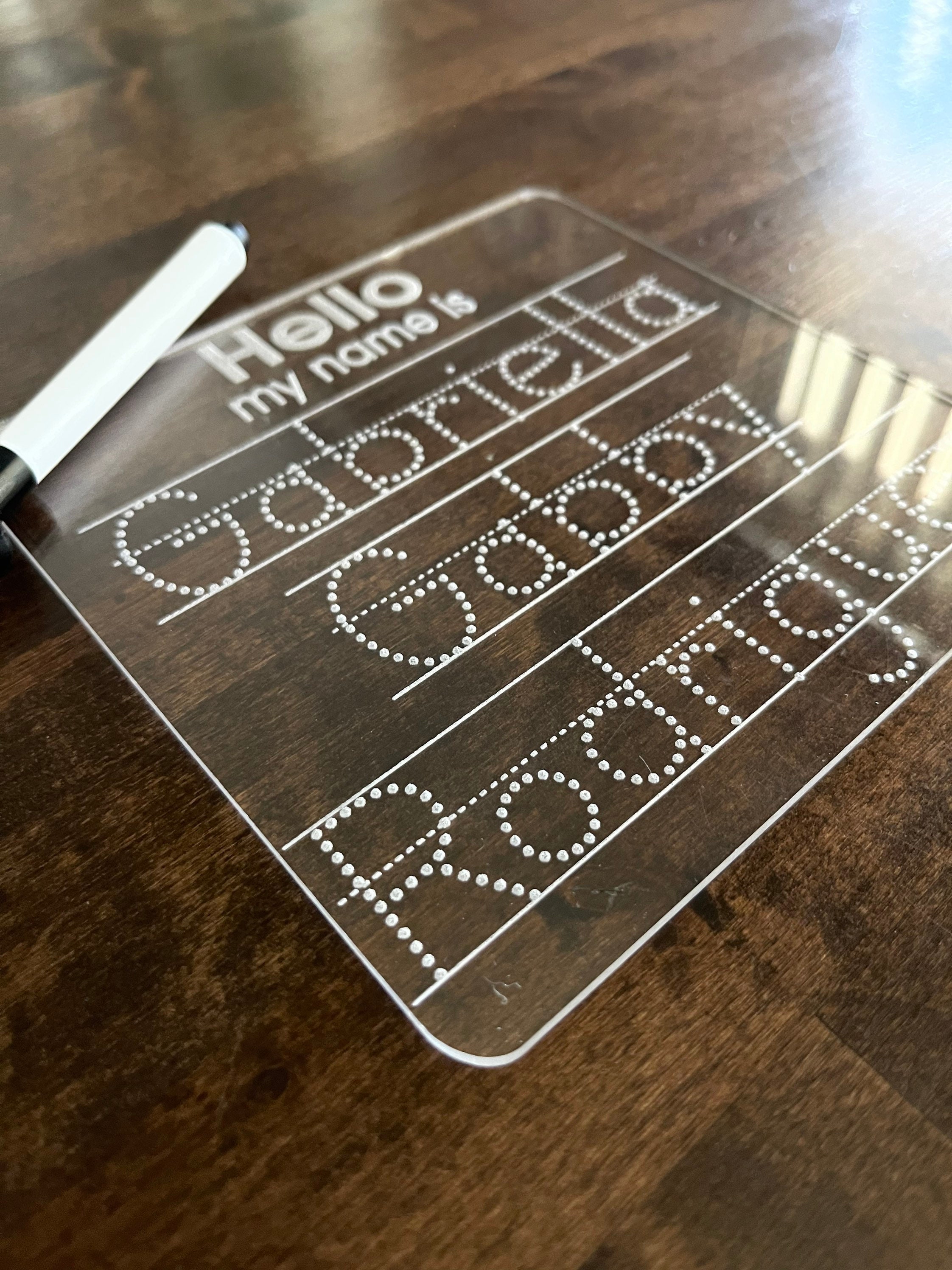 Name Board for Kids Full Name Personalized Practice and - Etsy