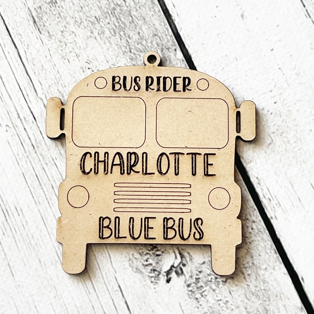 Personalized Name Bus Tags for Backpack School-age Kids - Etsy