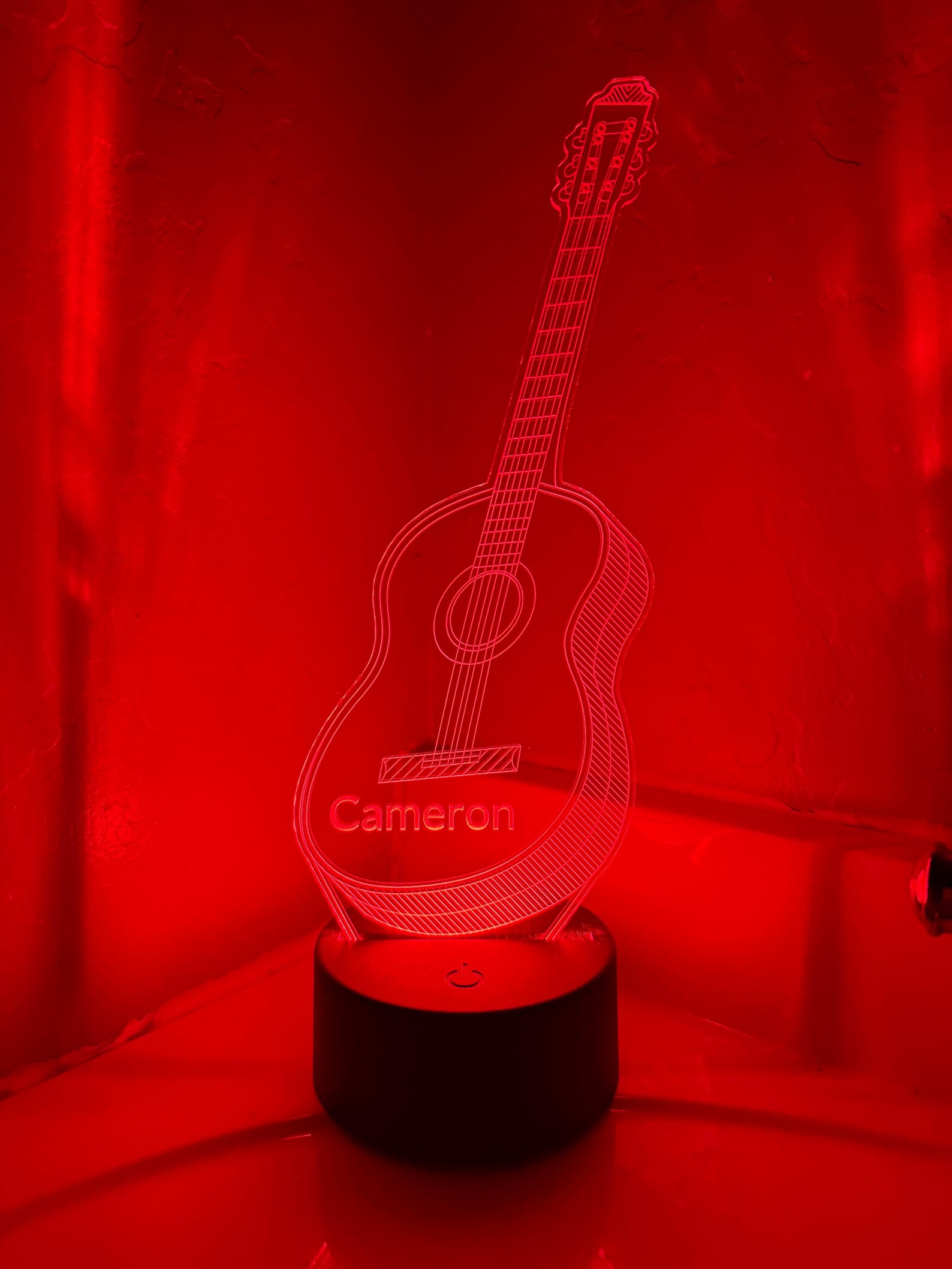 Music Guitar Personalized LED Light Nightlight for Kids or Adults ...