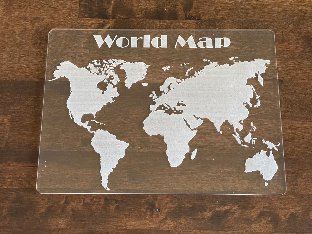 World Map Board for Learning - Kids Educational Tool - Dry Erase ...