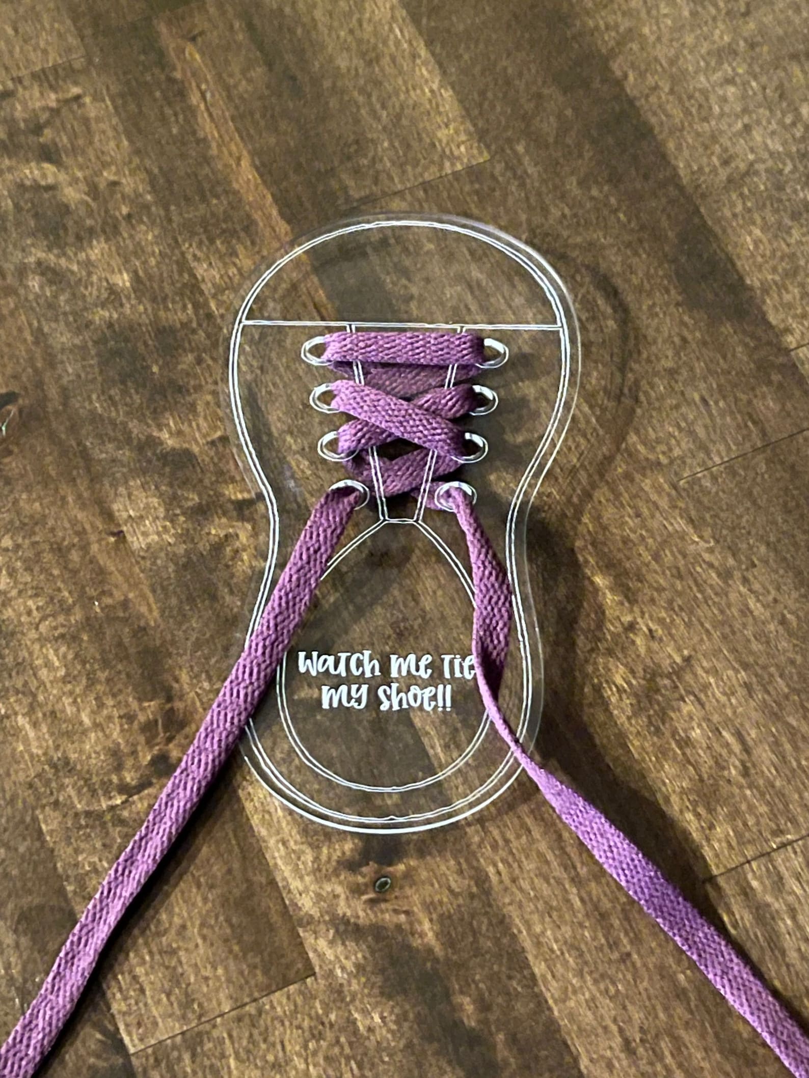 How to Tie My Shoe Learning Tool for Kids Educational Tying | Etsy