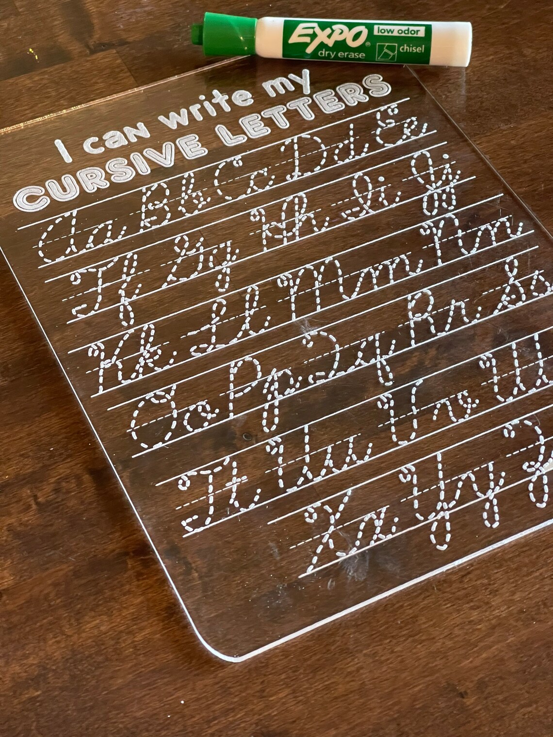 Cursive Letter Board - Learning to Write - School Age Lettering Drawing ...