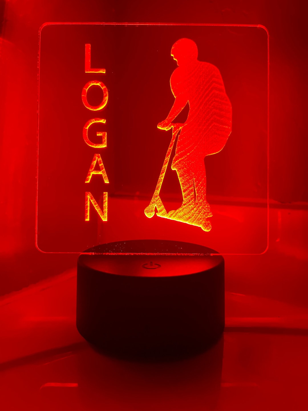 Scooter Personalized LED Night Light - Glow Neon Lite up - Teenager ...