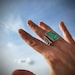 Beth Dutton Inspired Turquoise and Sterling Silver Large Statement Ring ...