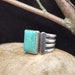 Beth Dutton Inspired Turquoise and Sterling Silver Large Statement Ring ...