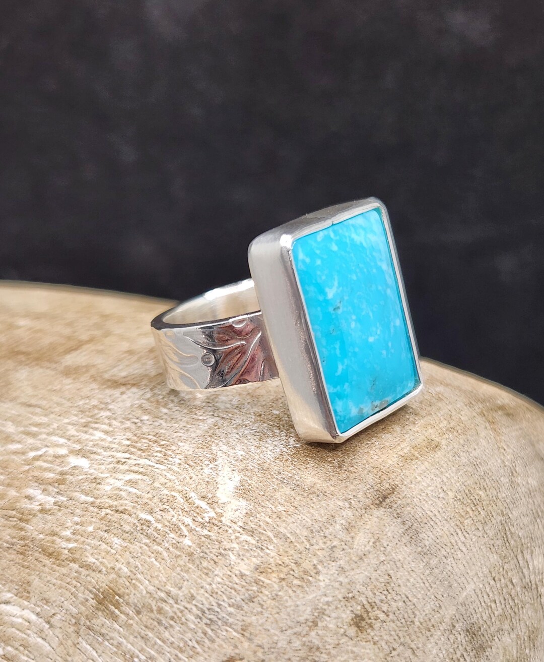 Beth Dutton Inspired Kingman Turquoise Statement Ring Size 6 Free ...