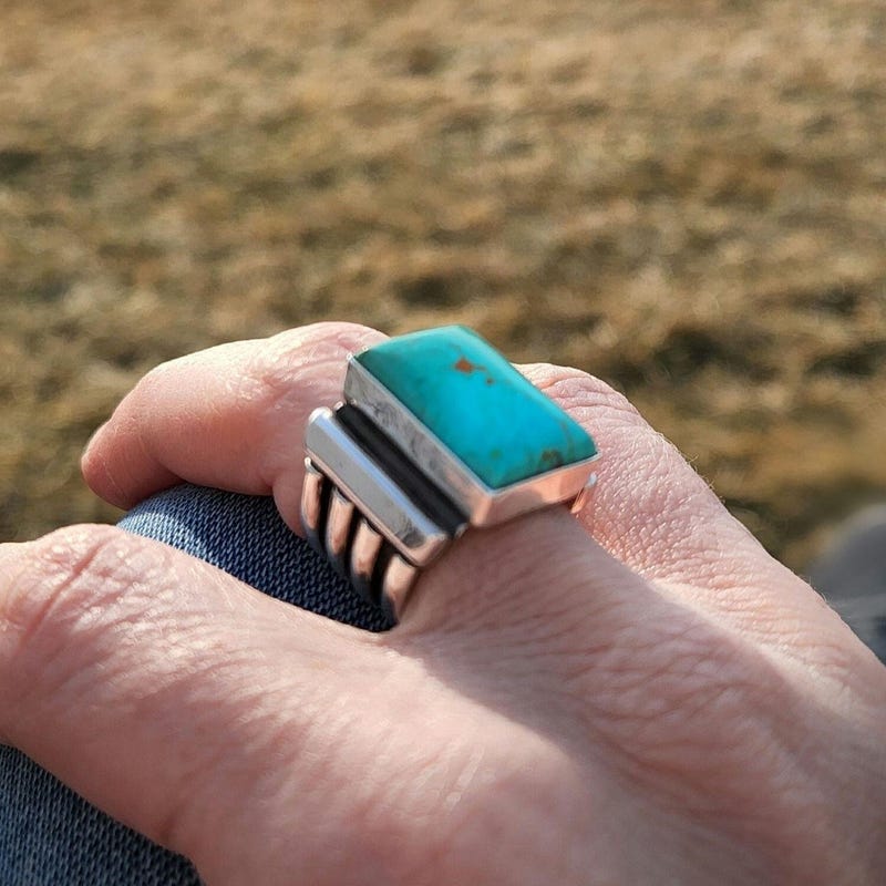Large Silver Western Ring - Etsy