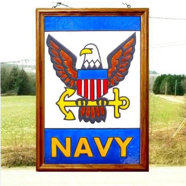 Stained Glass Military - Etsy