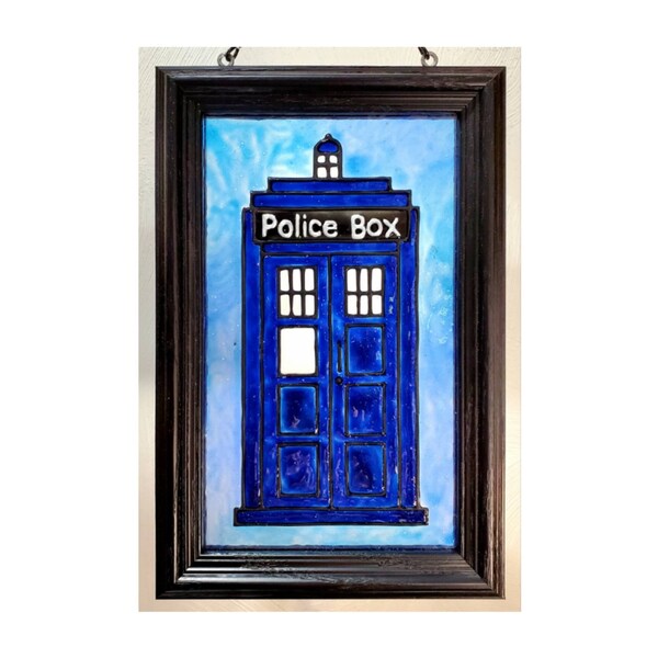 Stained Glass Tardis - Etsy