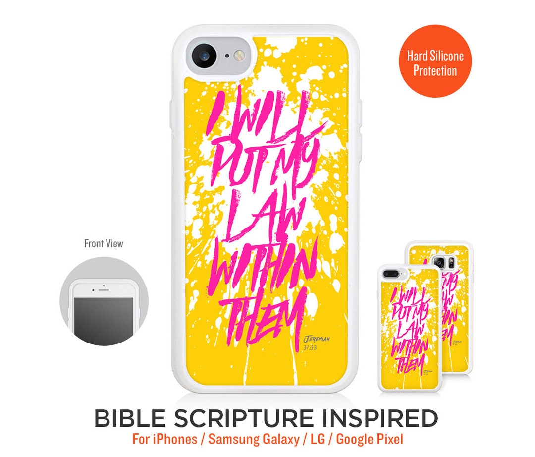 Bible Scripture Jeremiah Case Silicone Frame Bumper iPhone Galaxy LG ...