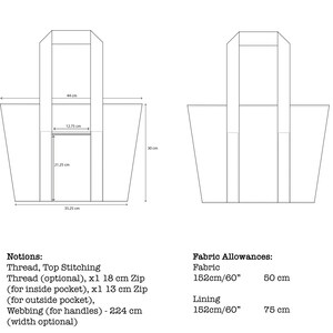 Easy to Make Tote Bag PDF Sewing Pattern. Simply Download This Quick to ...