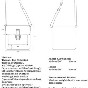 Simple Sew Map Bag PDF Sewing Pattern, Great for Creating the Ultimate ...