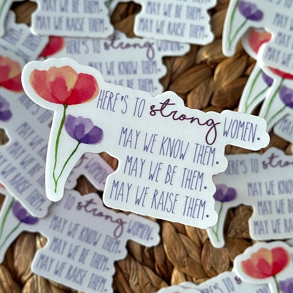 Strong Women Sticker - Etsy