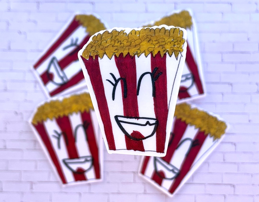 Popcorn Sticker - Etsy