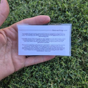 Geocaching Trackable Card - Keep Trackables Safe - Geocaching Supplies ...