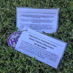 Geocaching Trackable Card - Keep Trackables Safe - Geocaching Supplies ...