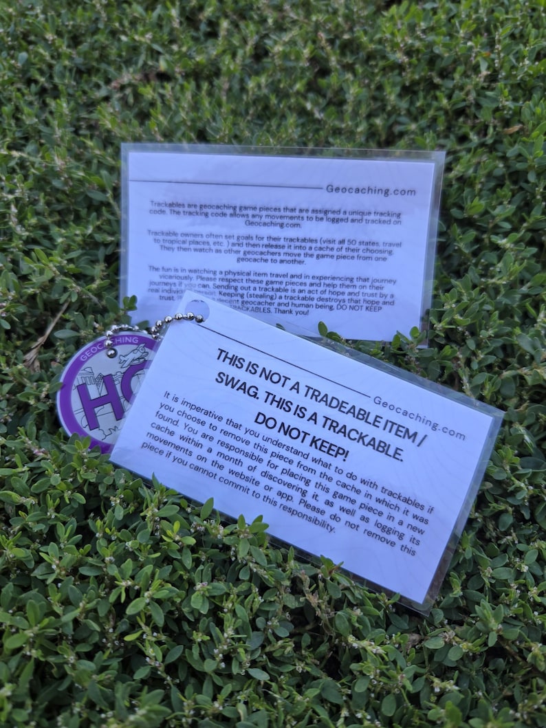 Geocaching Trackable Card - Keep Trackables Safe - Geocaching Supplies ...