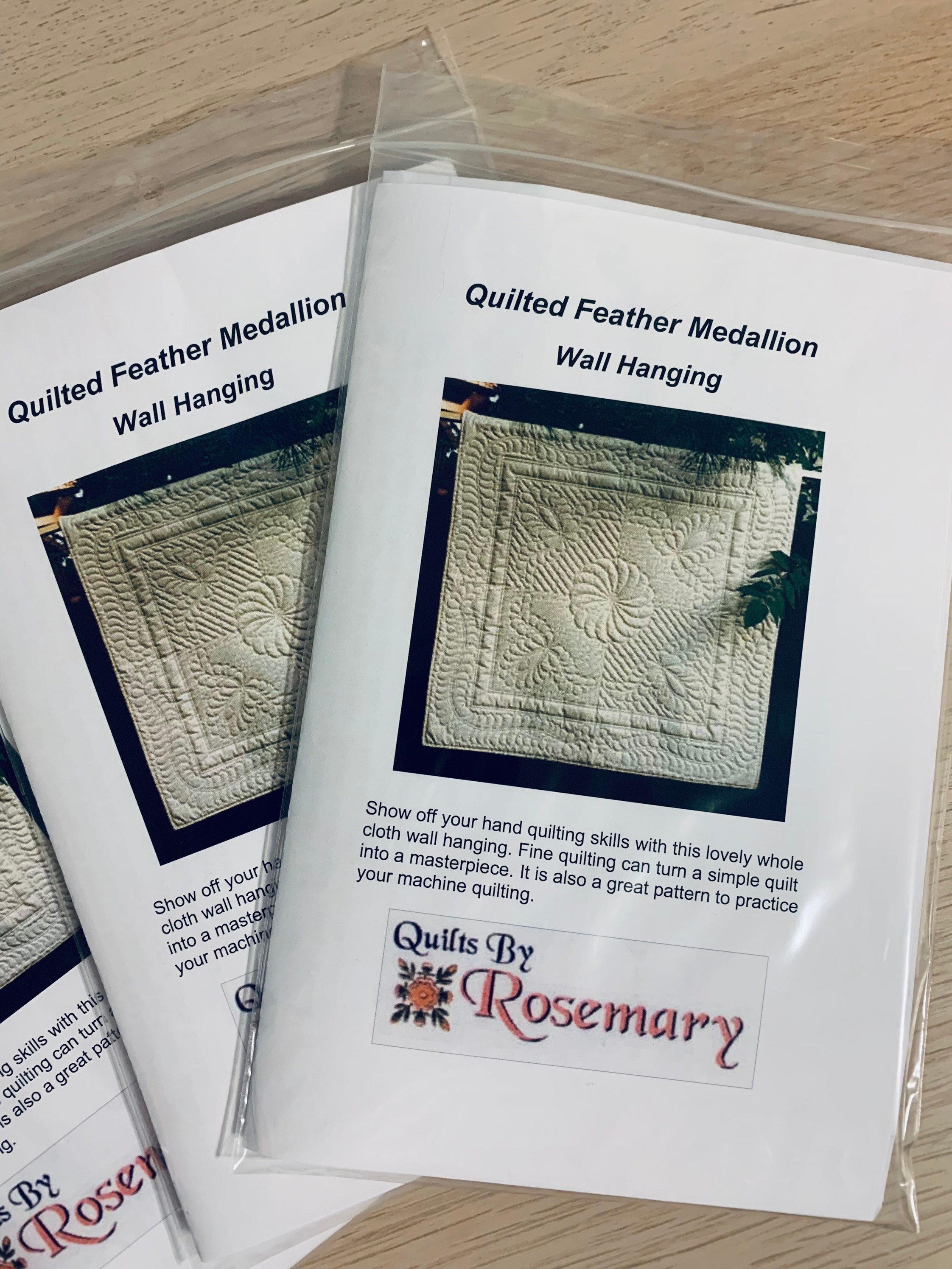 Hand Quilting Feather Medallion Pattern by Rosemary Makhan - Etsy