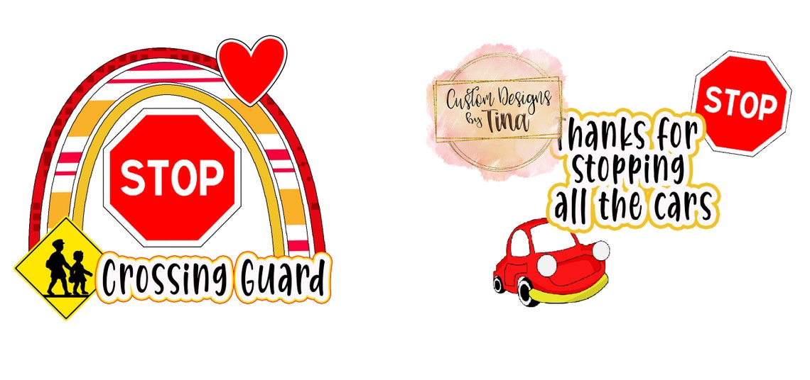 Crossing Guard Transparent Design for Mugs Shirts Badge - Etsy