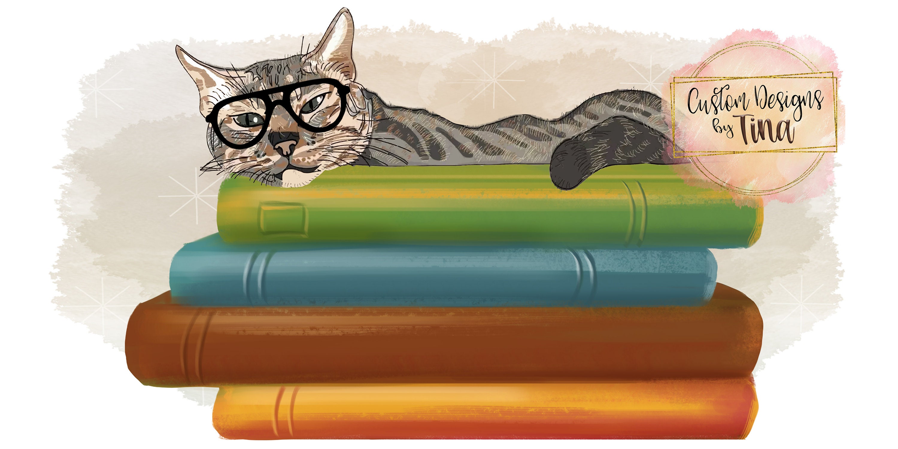 Book Reading Cat Cuddling Design Comes With Full Pillow | Etsy