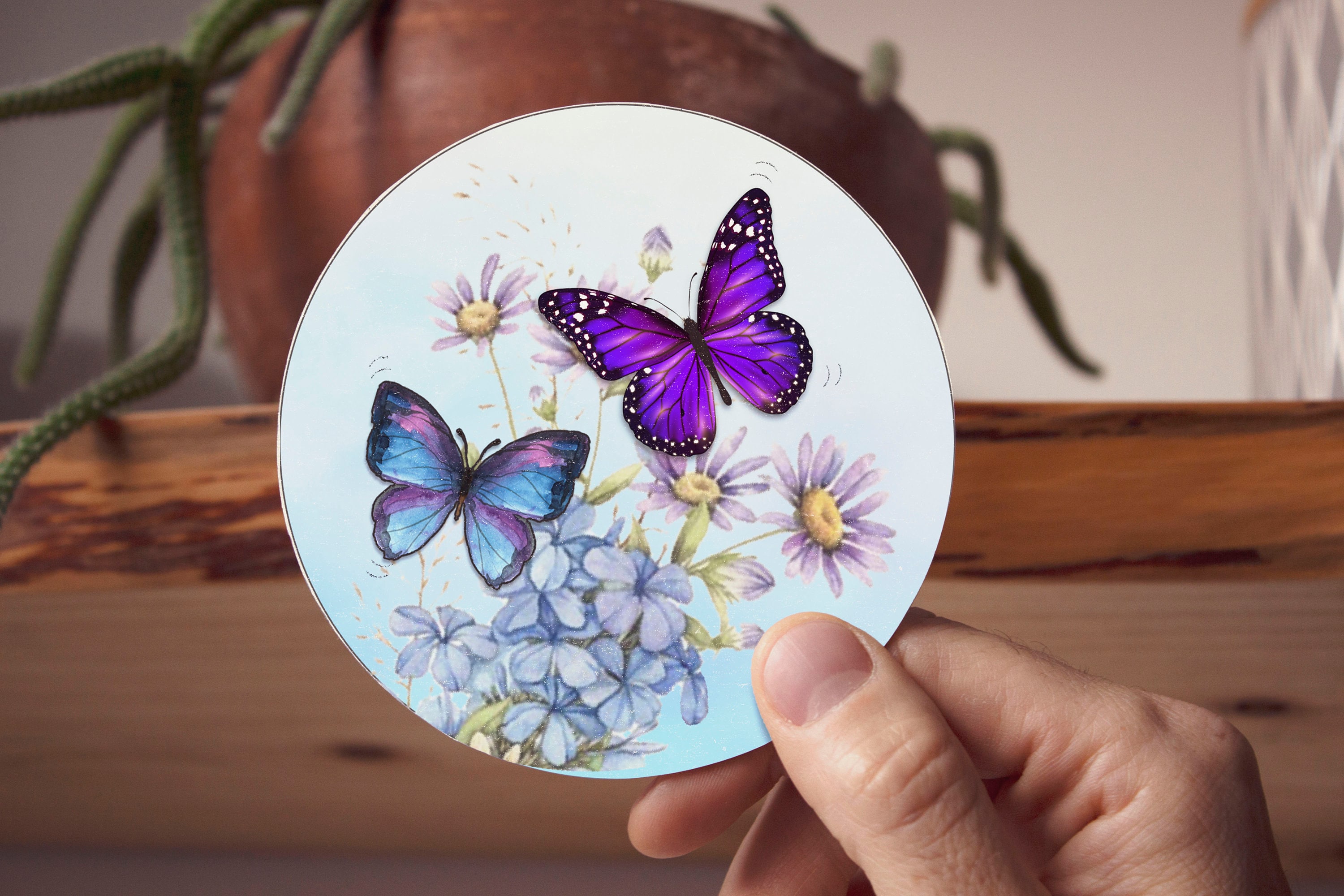 Purple and Blue Butterfly Design Instant Download Digital - Etsy